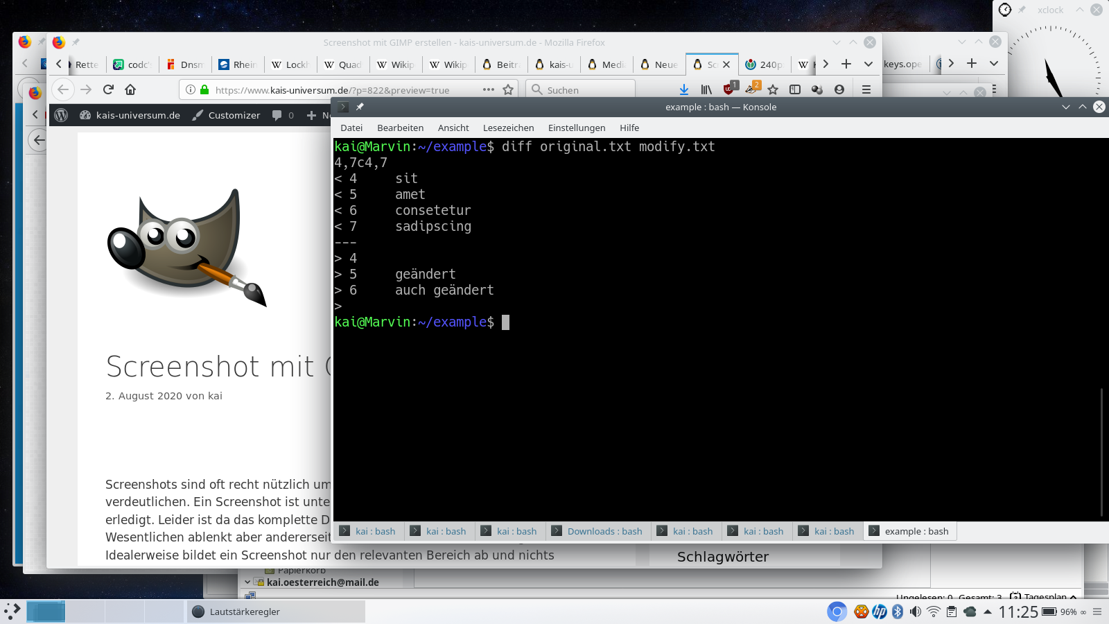 Screenshot mit Gimp erstellen - kais-universum.de